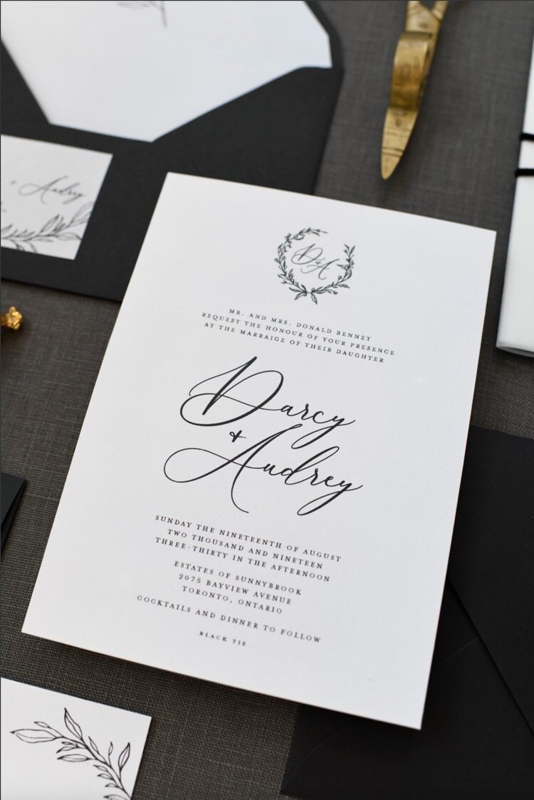 Custom Invitations - themonarchdesign.co