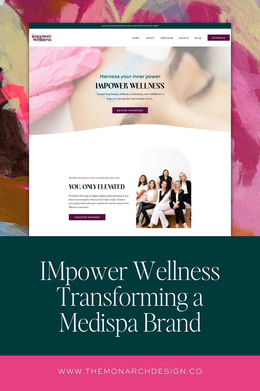 IMpower Wellness Elora Medispa Brand Design & Showit Website