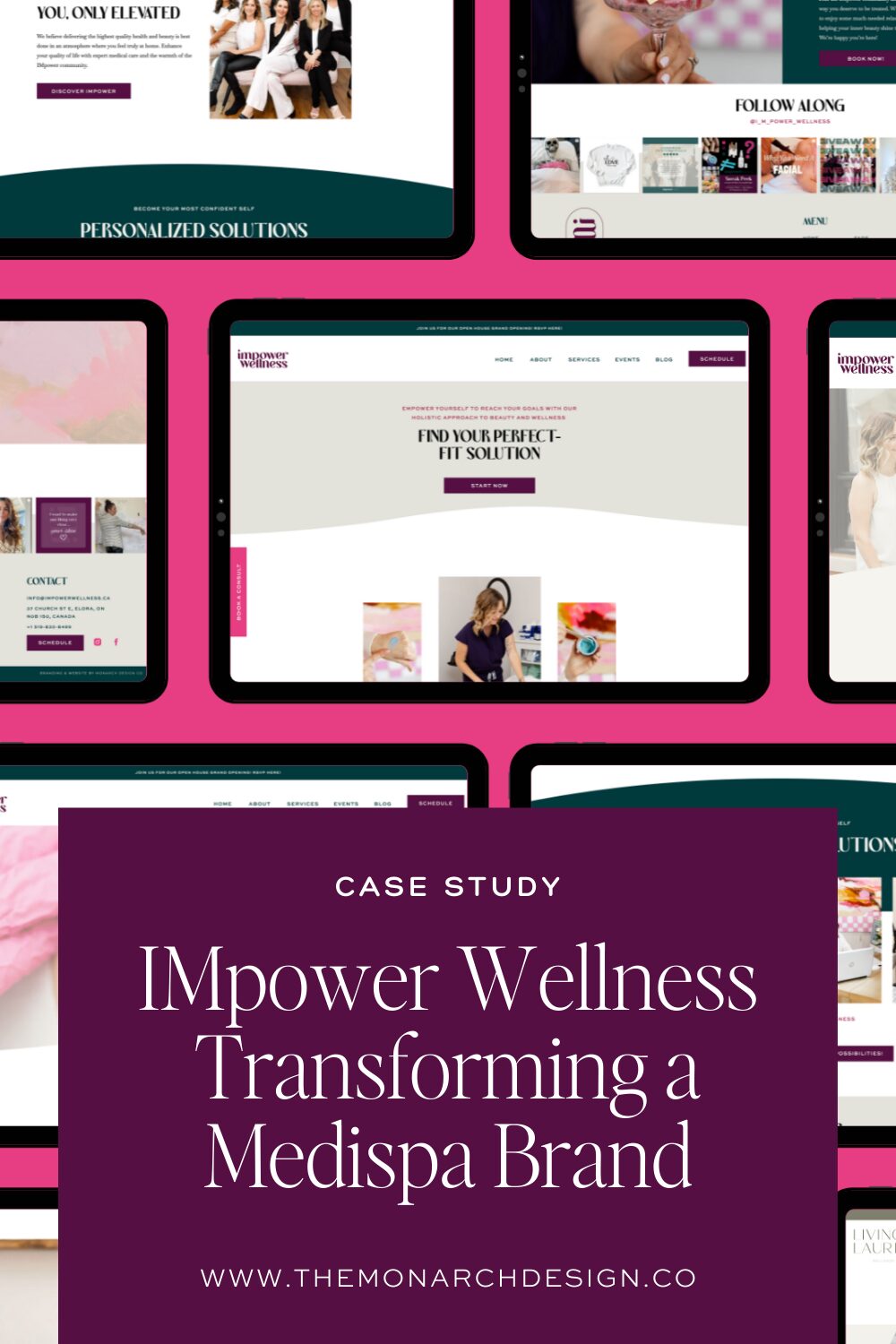 IMpower Wellness Elora Medispa Brand Design & Showit Website