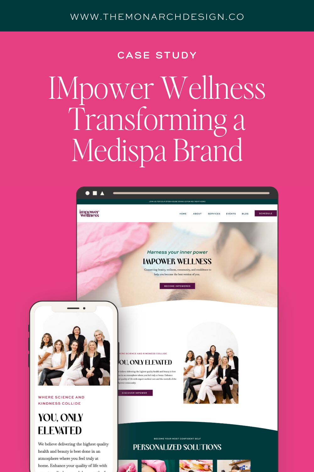 IMpower Wellness Elora Medispa Brand Design & Showit Website