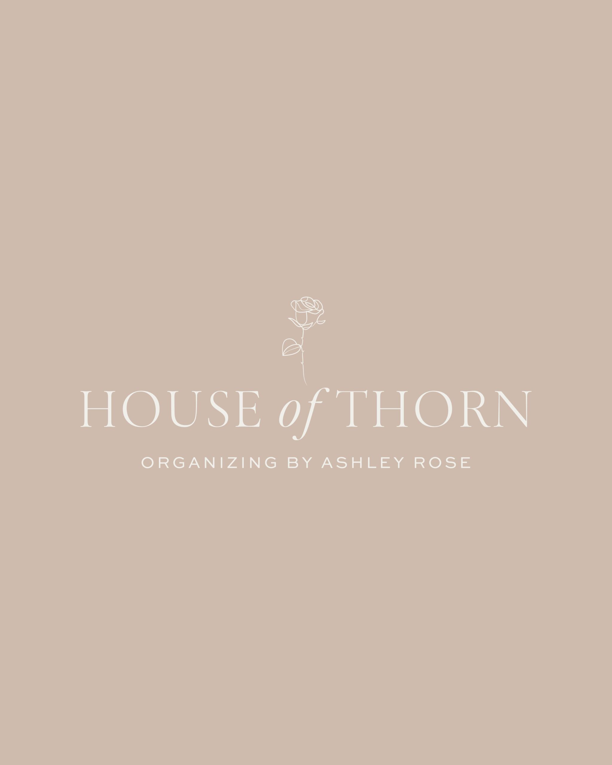 Luxury Home Organization Branding: House of Thorn Case Study